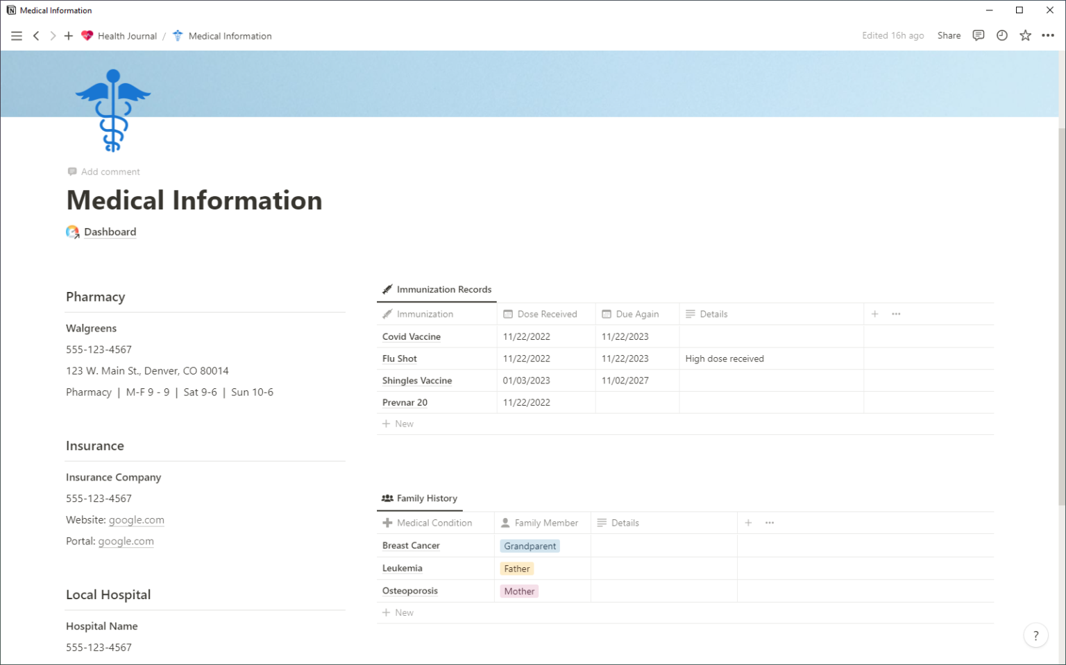 First Look at My Health Journal Template for Notion – My Pixel Life